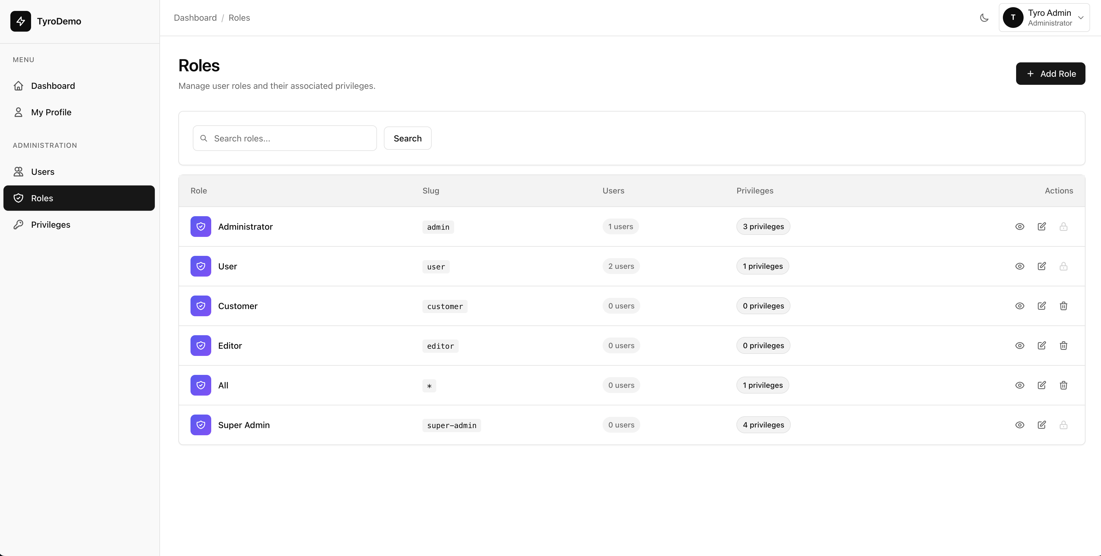 Tyro Dashboard - Beautiful Admin Dashboard for Laravel 12